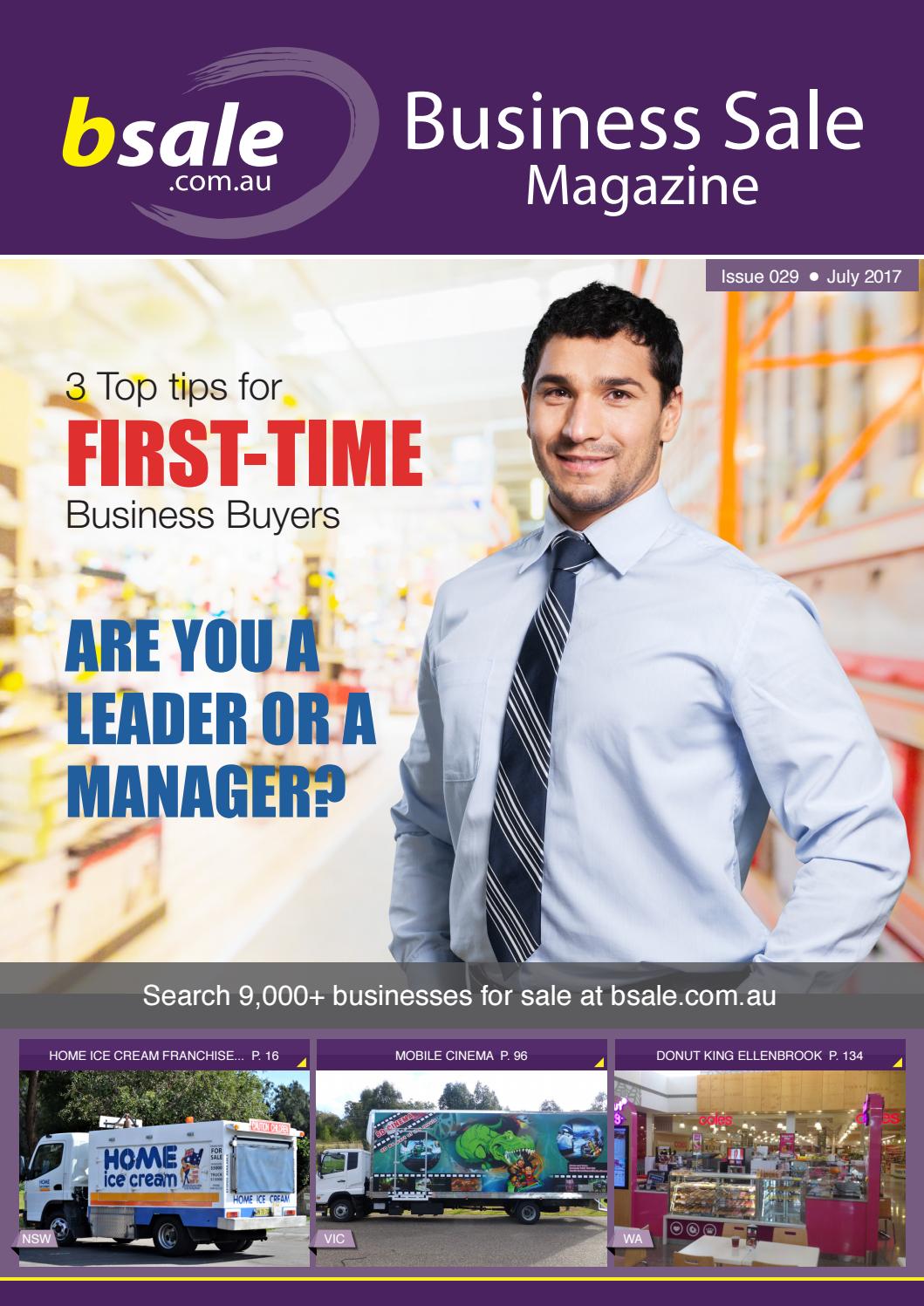 Business for Sale Magazine July 2017 by BSALE Australia - Issuu