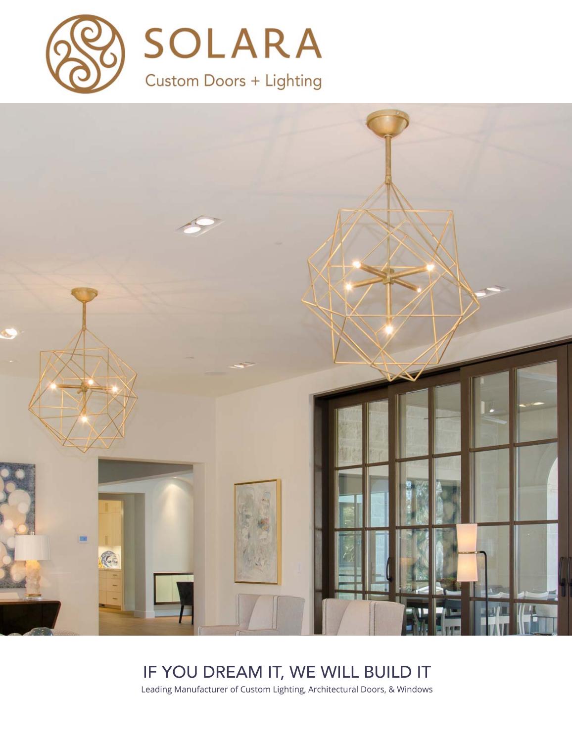 Solara Custom Doors & Lighting - Catalog 2017 by Solara Custom Doors ...