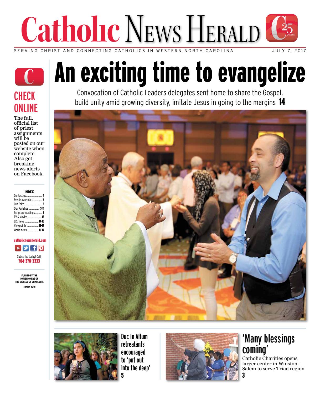July 7, 2017 by Catholic News Herald - Issuu