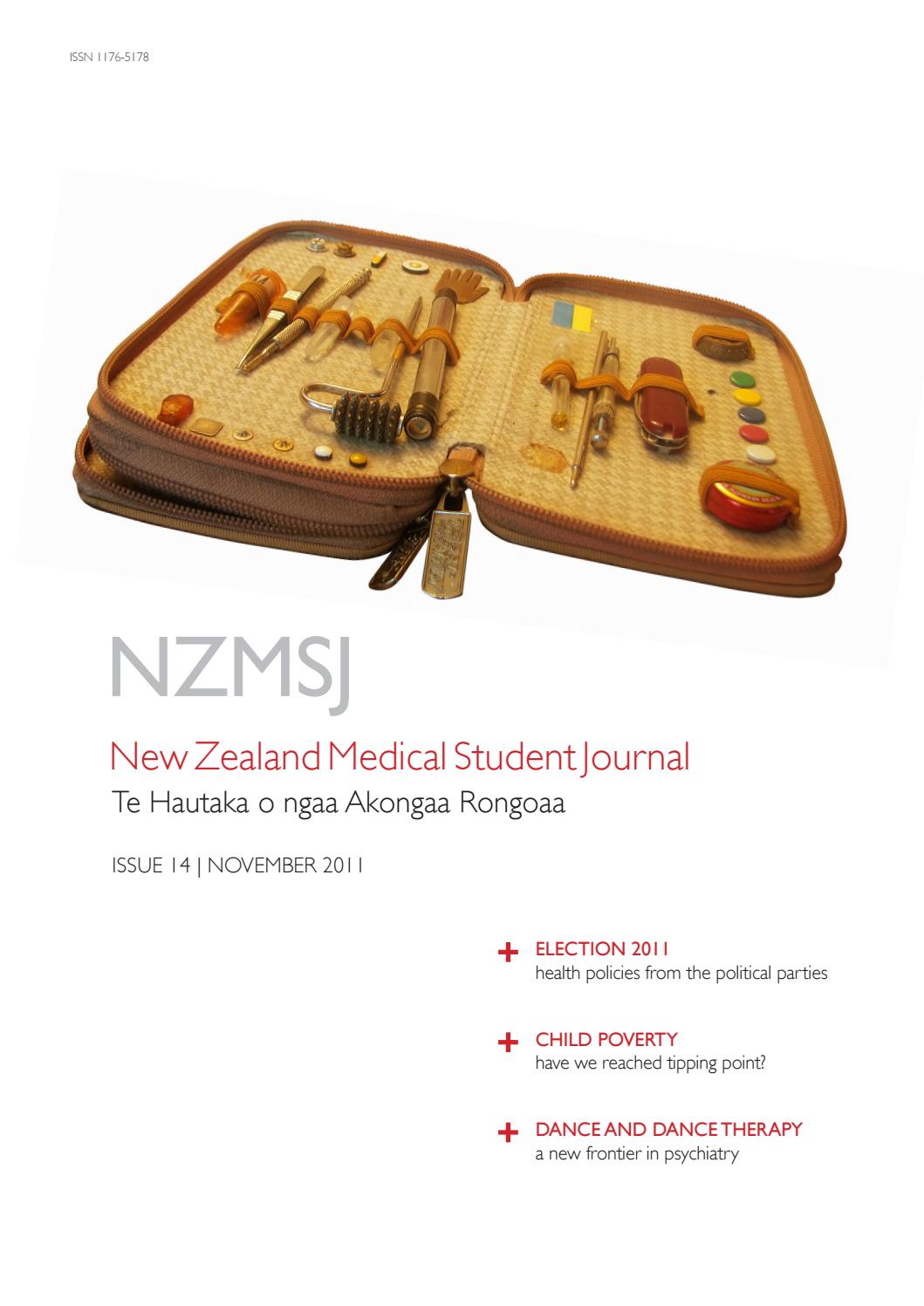 Issue 14 by New Zealand Medical Student Journal - Issuu