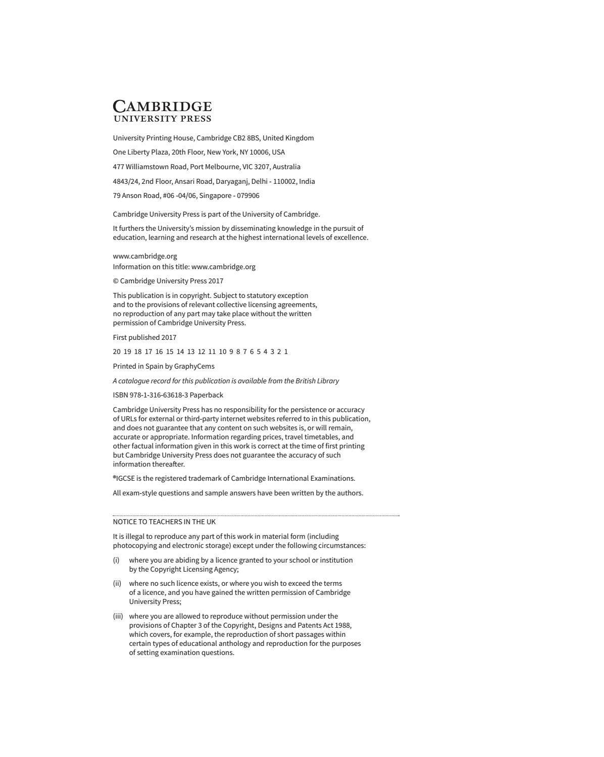 Preview Cambridge IGCSE Cambridge Arabic as a First Language Workbook ...