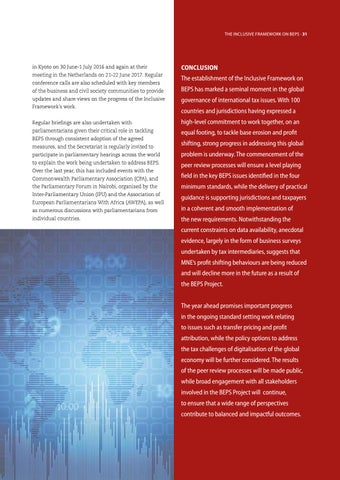 Inclusive Framework on BEPS: Progress report July 2016-June 2017 by ...
