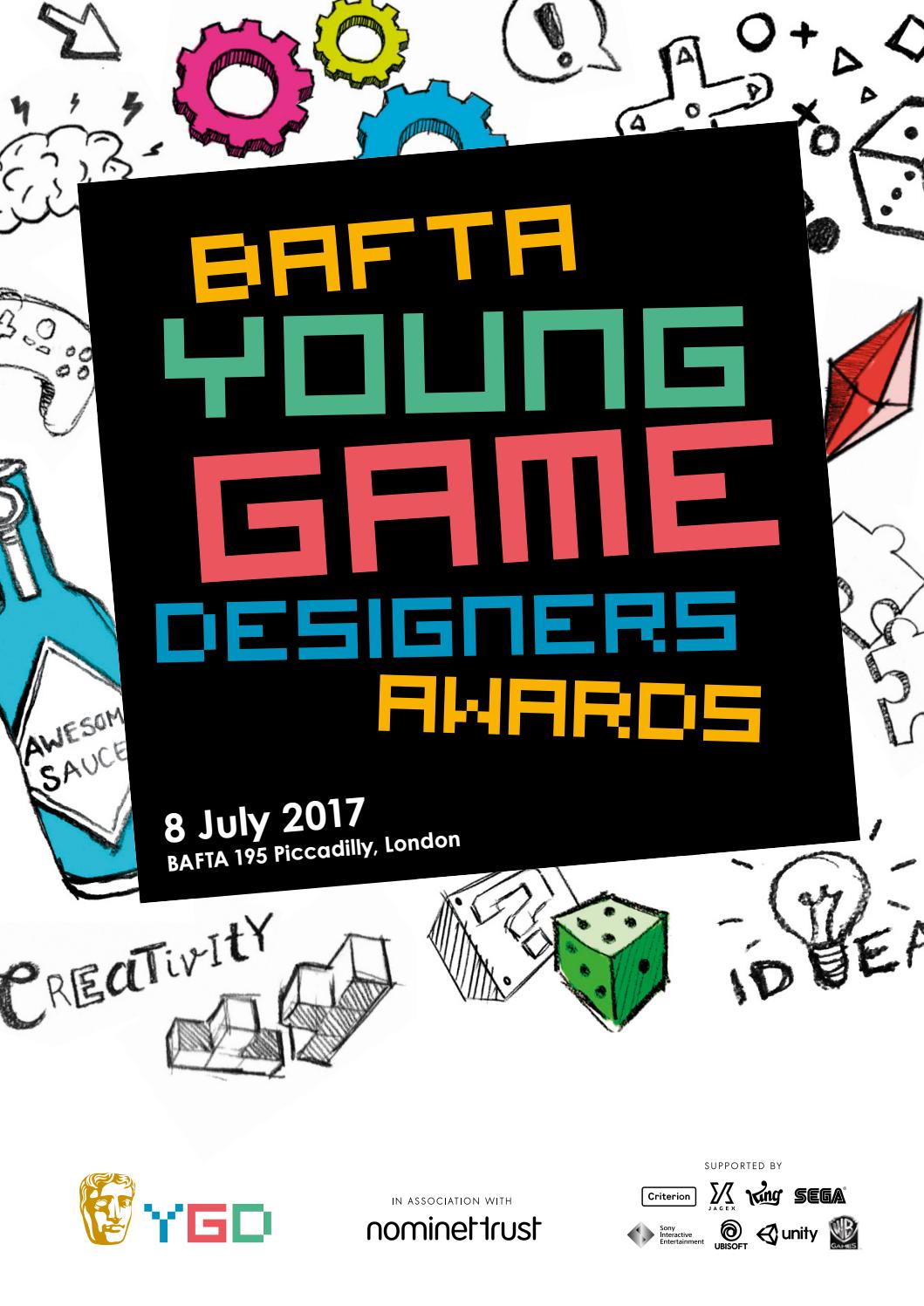 BAFTA Young Game Designers Awards 2017 programme by BAFTA - Issuu