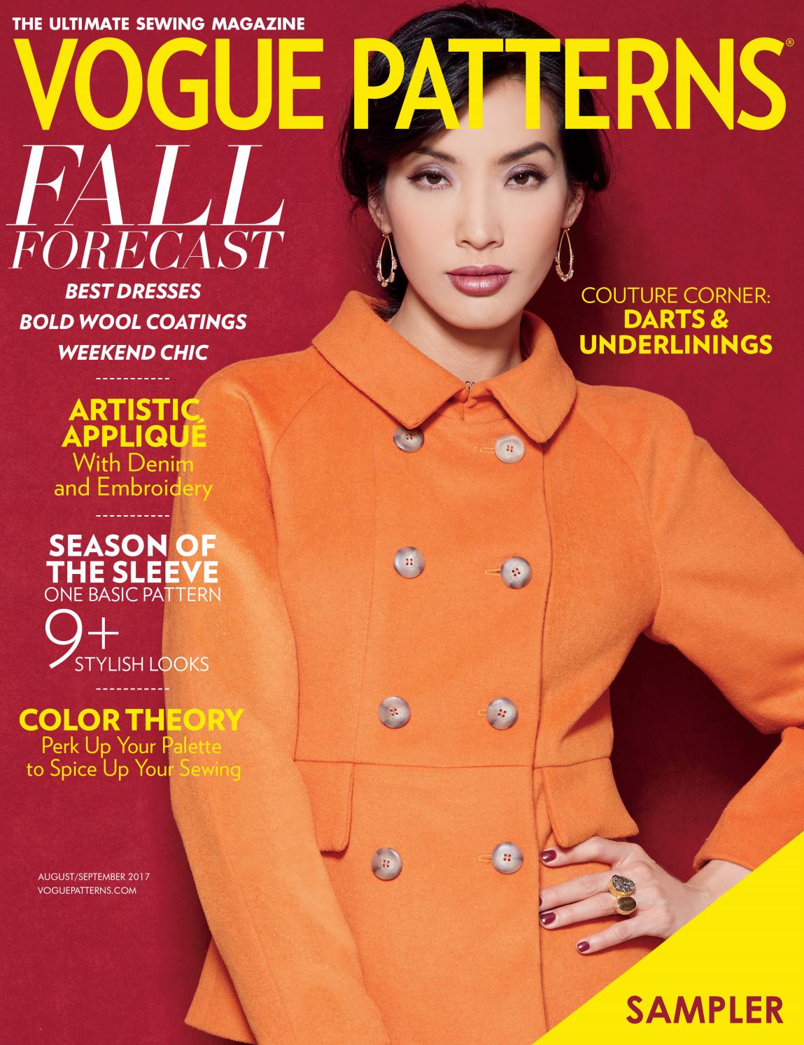 Vogue Patterns Magazine August/September 2017 sampler by Design Group ...