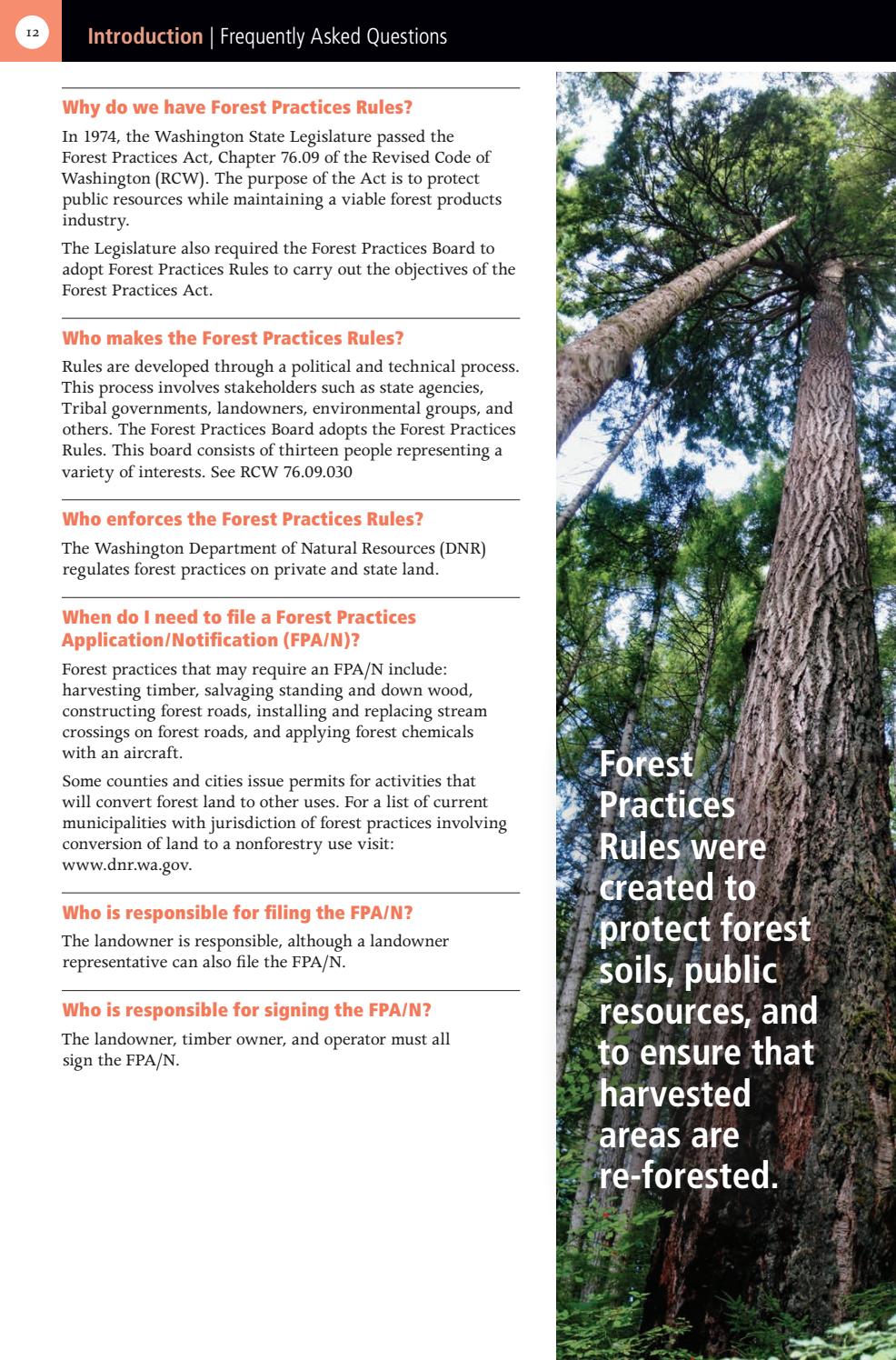 Washington State Forests Student Handout