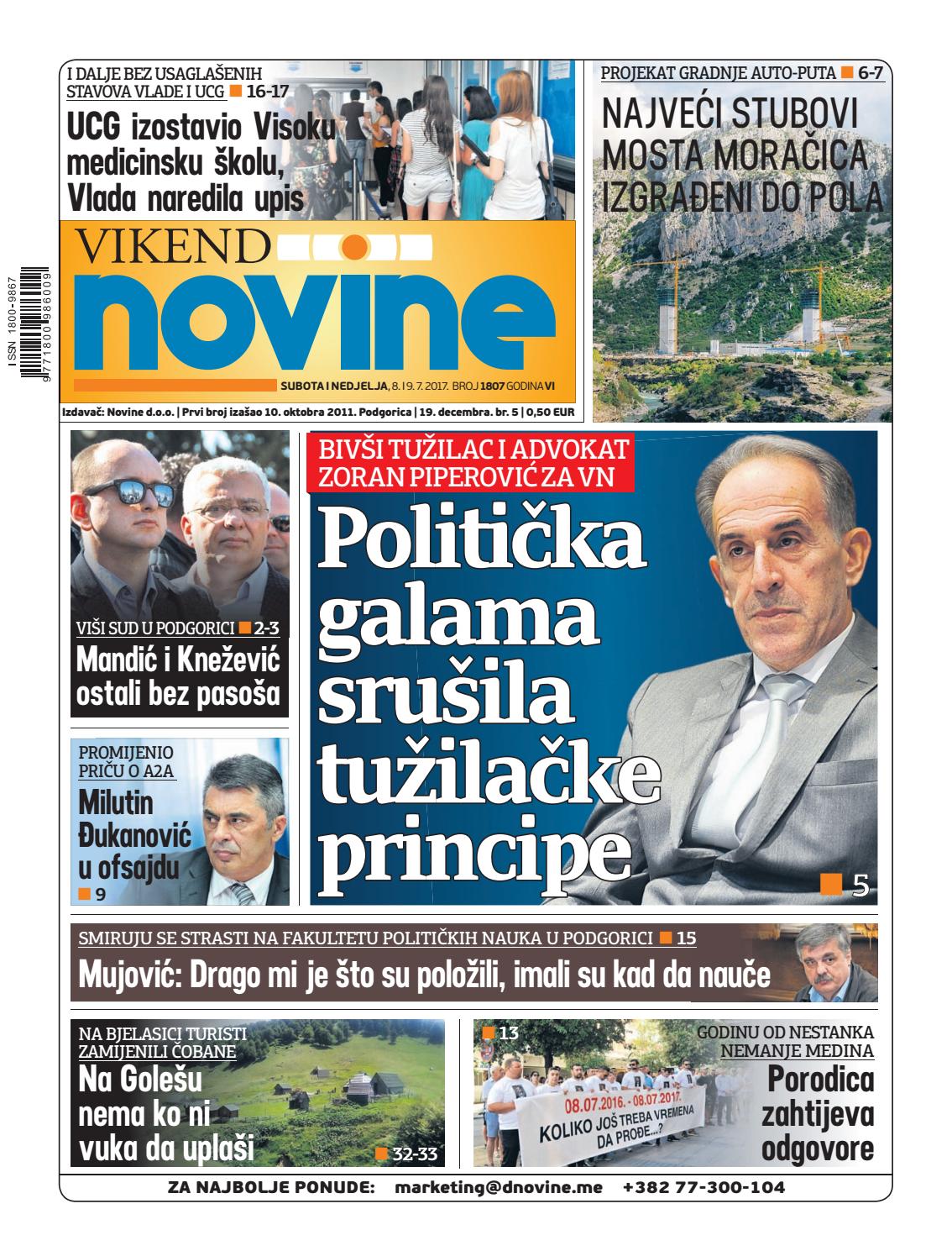 Dnevne novine 8-9. jul 2017. by Dnevne Novine - Issuu