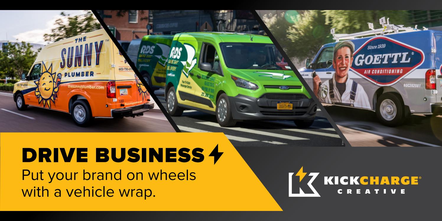 KickCharge® Vehicle Wrap Brochure by KickCharge Creative - Issuu