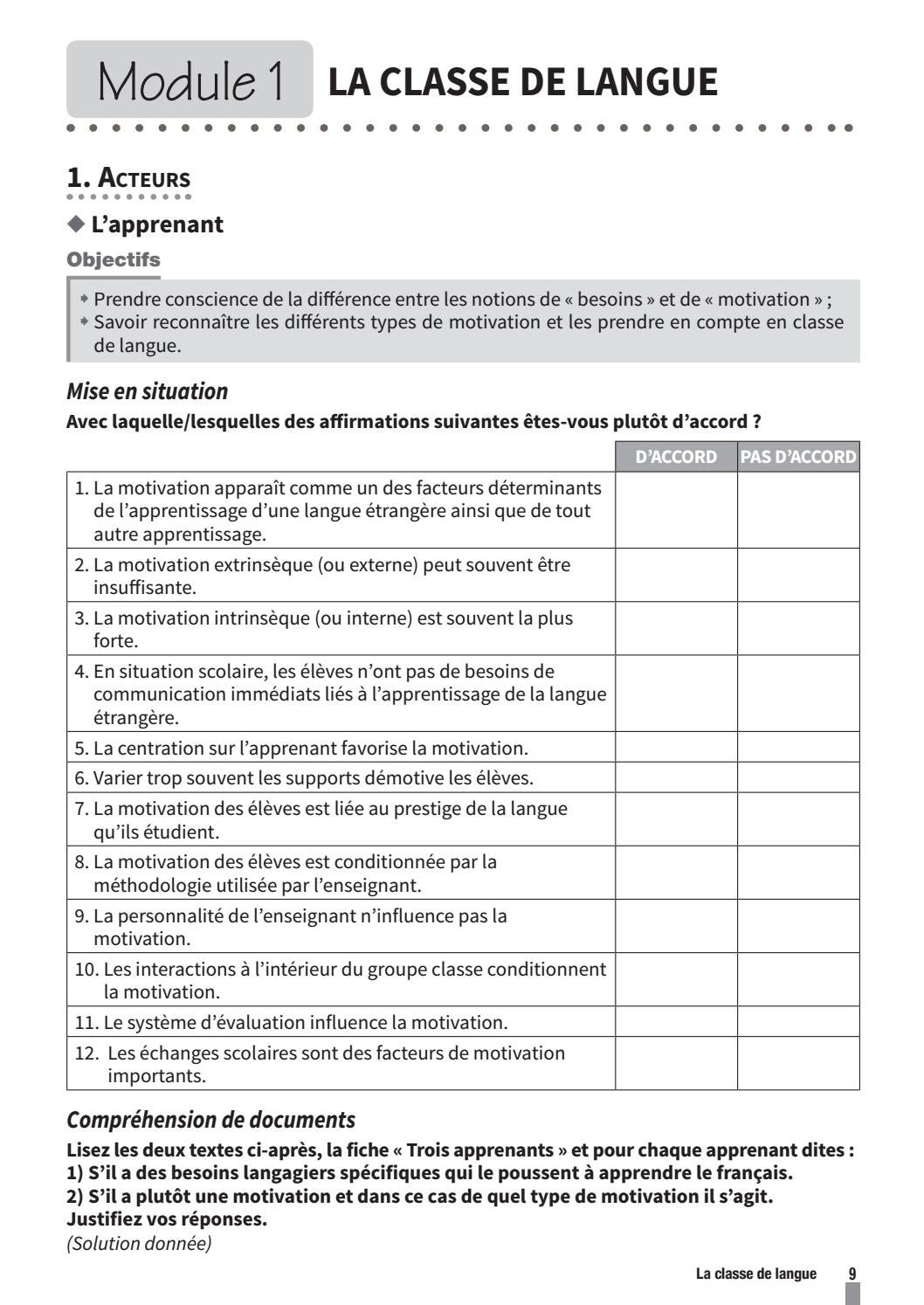 Manuel de Formation Pratique prof de FLE by CLE International - Issuu