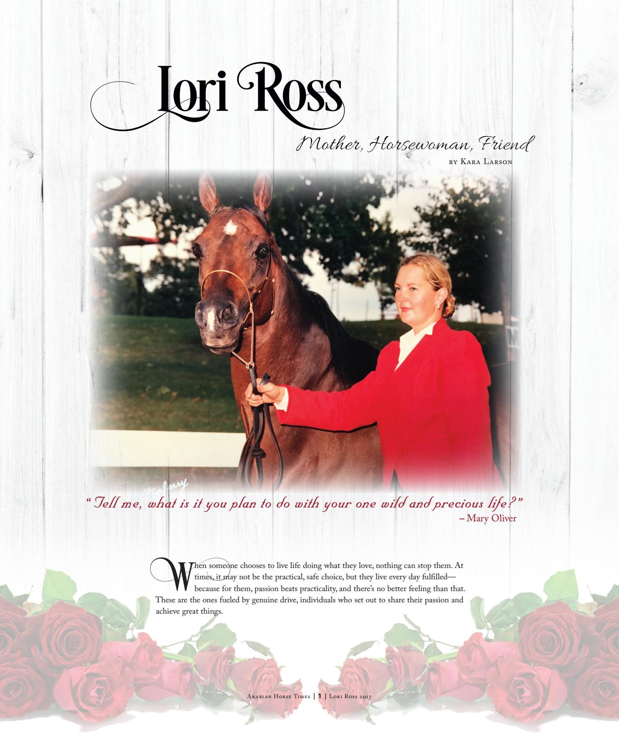 Lori ross book by Arabian Horse Times - Issuu