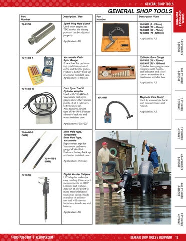 2017 Yamaha Marine Specialty Tool Catalog by K&L Supply Company - Issuu