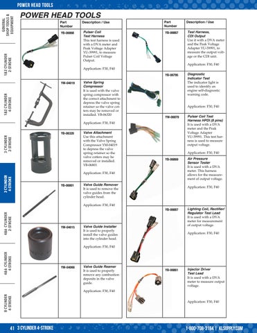 2017 Yamaha Marine Specialty Tool Catalog by K&L Supply Company - Issuu