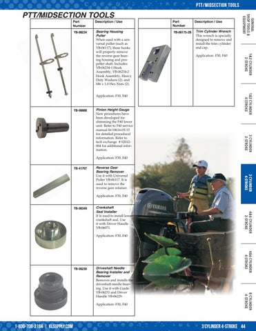 2017 Yamaha Marine Specialty Tool Catalog by K&L Supply Company - Issuu