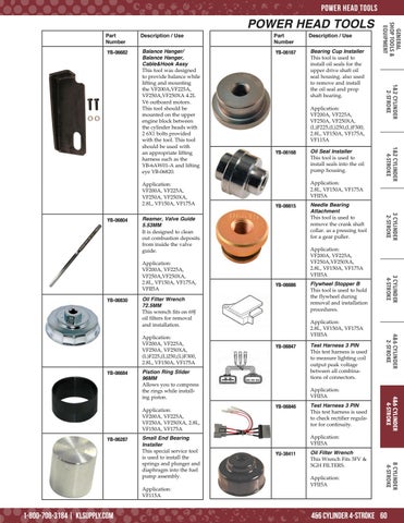 2017 Yamaha Marine Specialty Tool Catalog by K&L Supply Company - Issuu