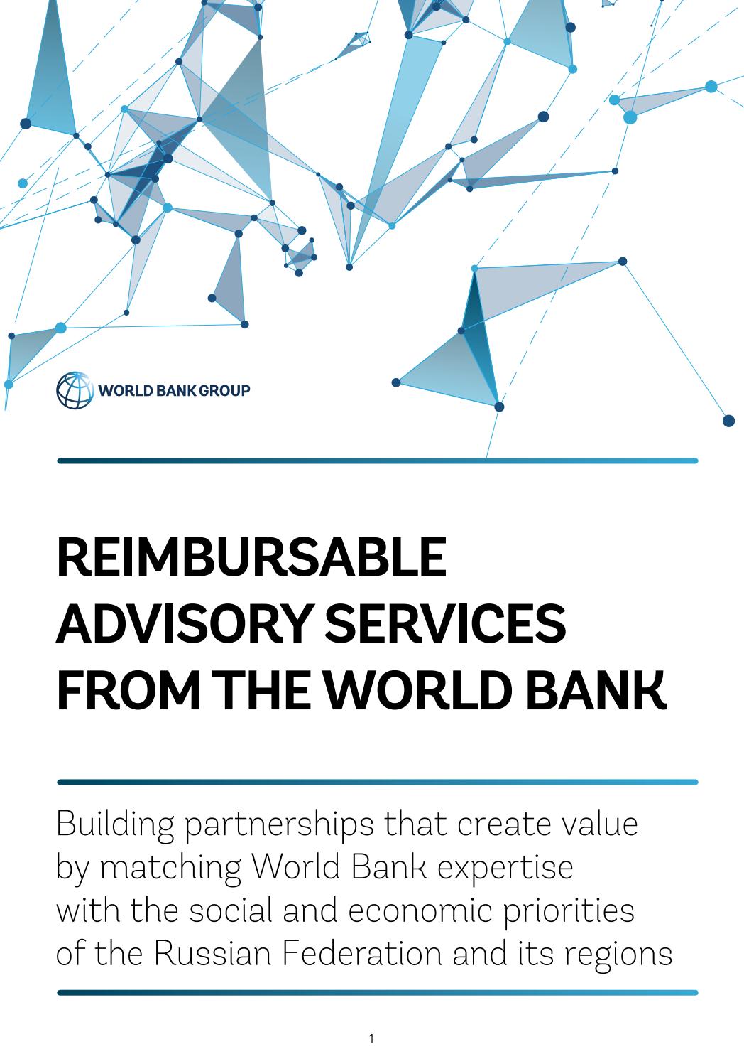 Reimbursable Advisory Services From the World Bank in Russia by World ...