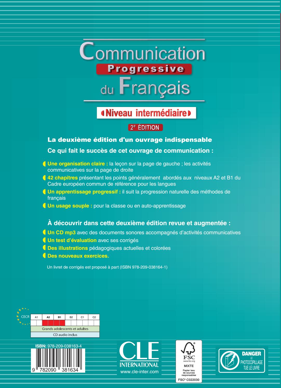 Communication Progressive du Français intermédiaire by CLE ...