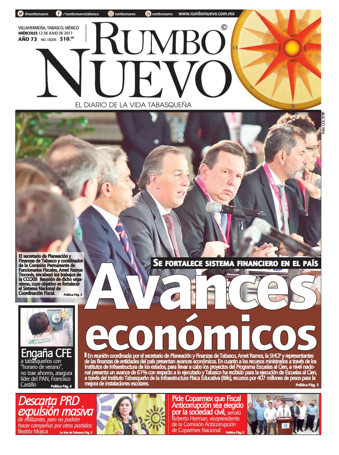 Rumbo Nuevo. Miércoles 12 de julio de 2017 by Grupo Rumbo Nuevo - Issuu