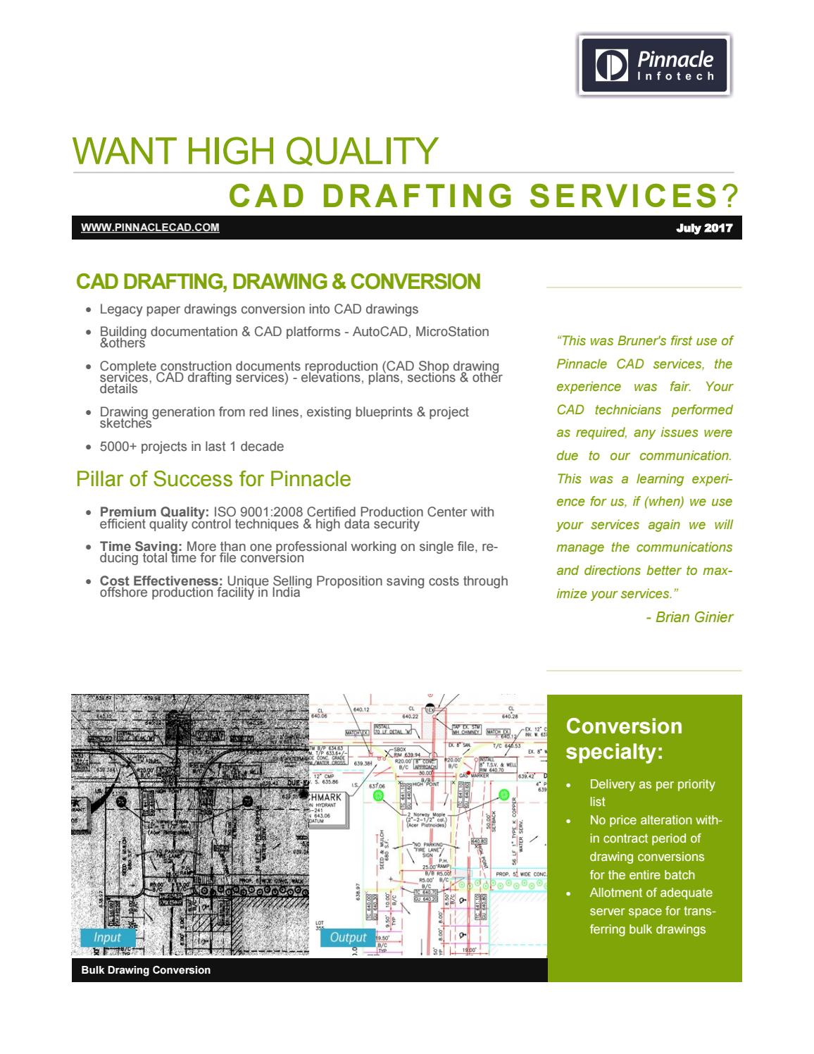Want High Quality CAD Drafting Services? by Pinnacle Infotech - Issuu
