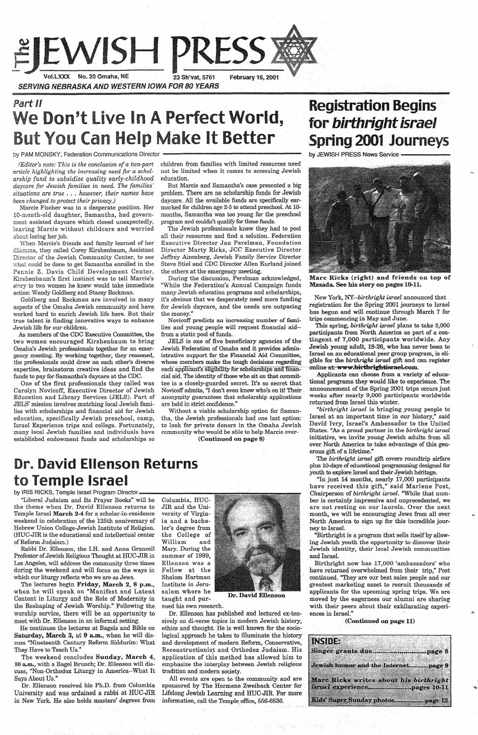 February 16, 2001 by Jewish Press - Issuu