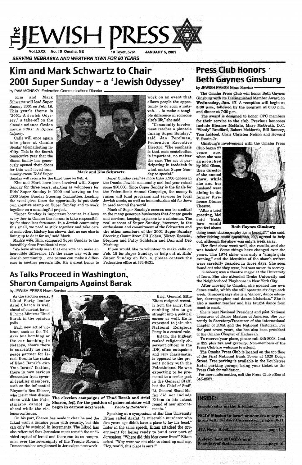 January 5, 2001 by Jewish Press - Issuu