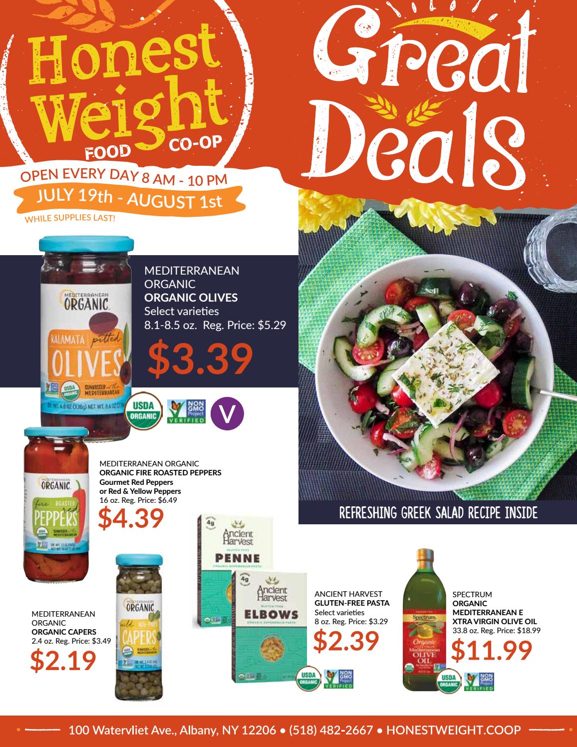 Honest Weight Food Co-op Great Deals Sales Flyer - organic, all natural ...