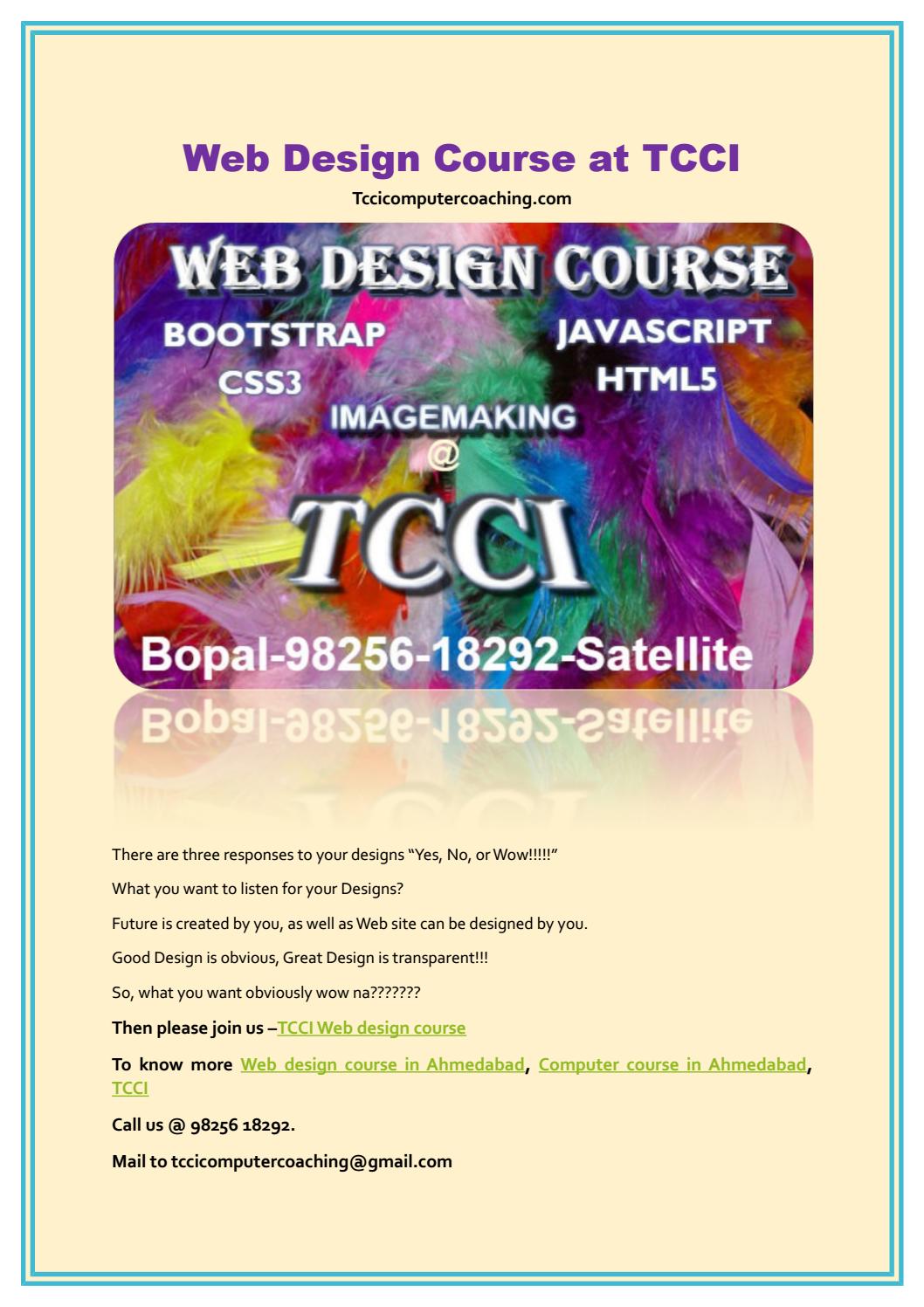 Web design course at tcci by Rosario Riley - Issuu