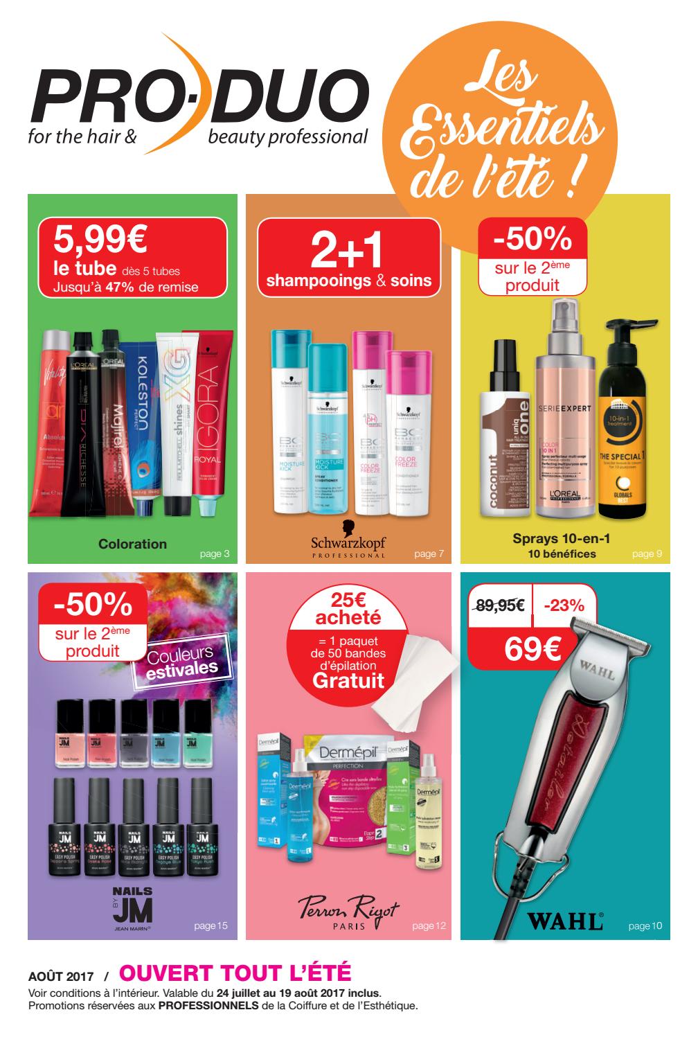 Pro-Duo - Promotions Août 2017 - France by Sally Europe - Issuu
