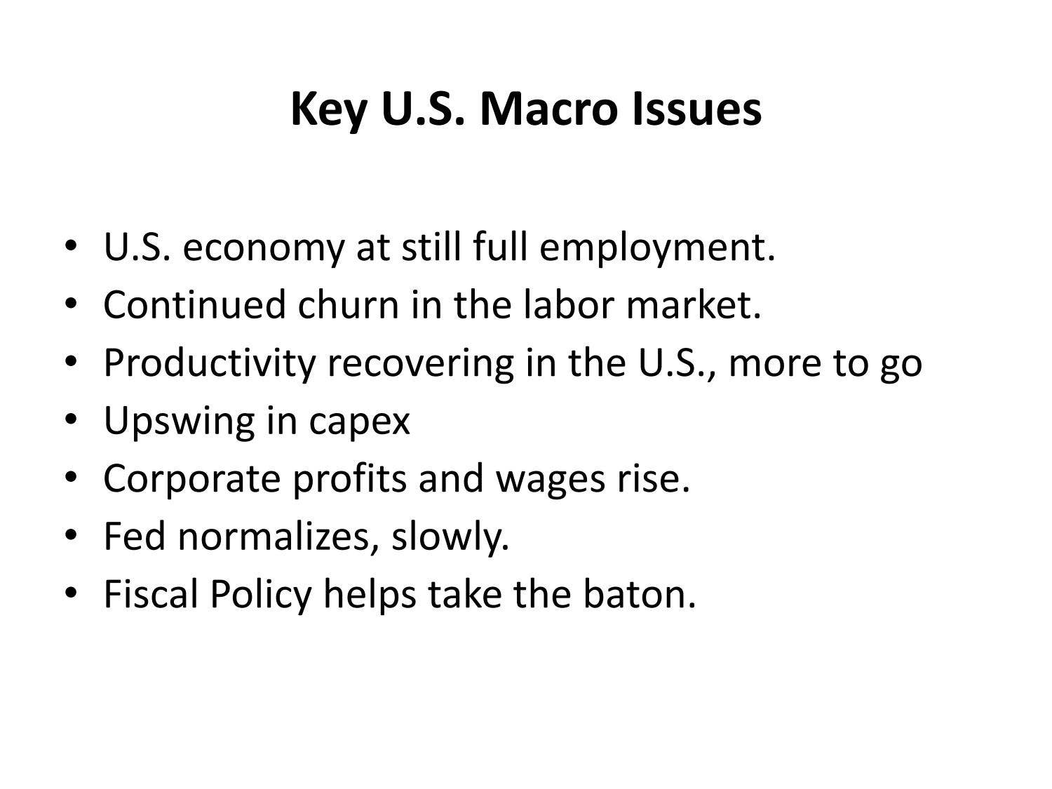 Key U.S. Macro Issues by Global Interdependence Center - Issuu