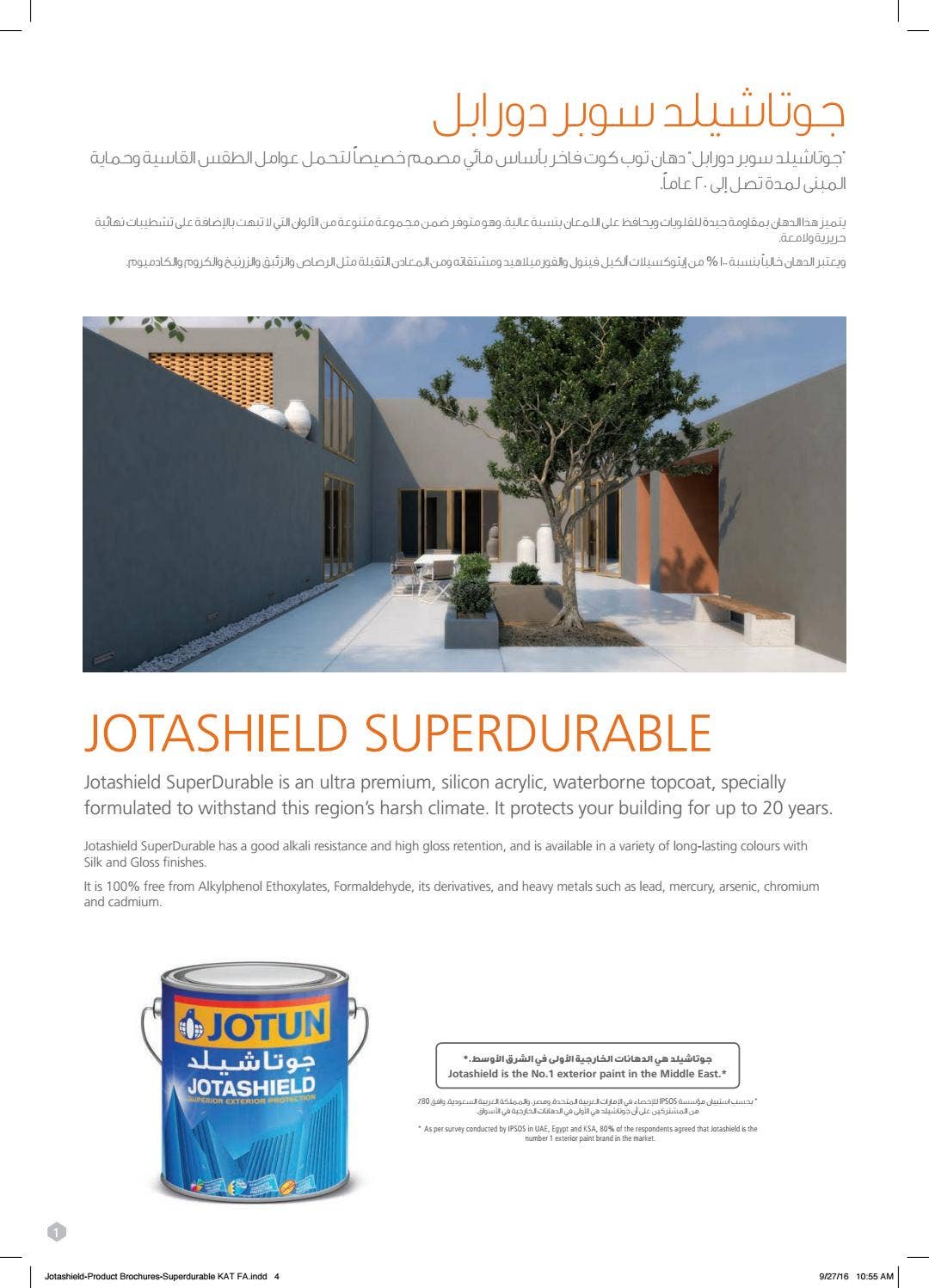 Jotashield Super Durable by Jotun Paints Arabia - Issuu
