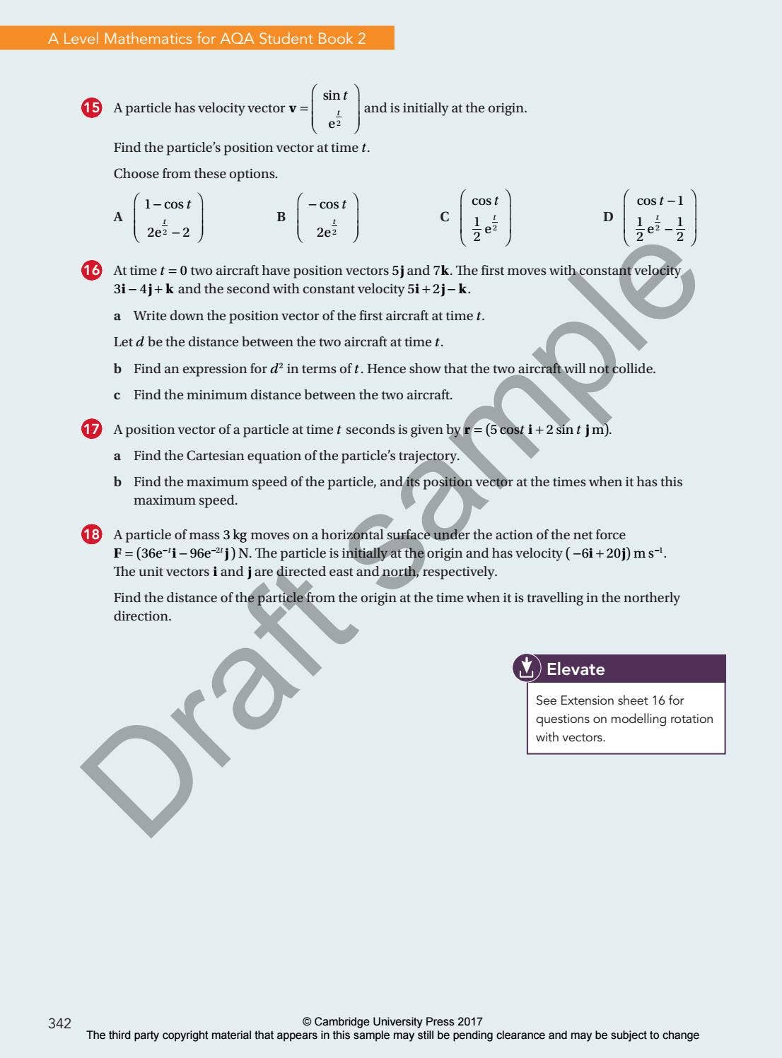 Preview A Level Mathematics for AQA Student Book 2 by Cambridge ...
