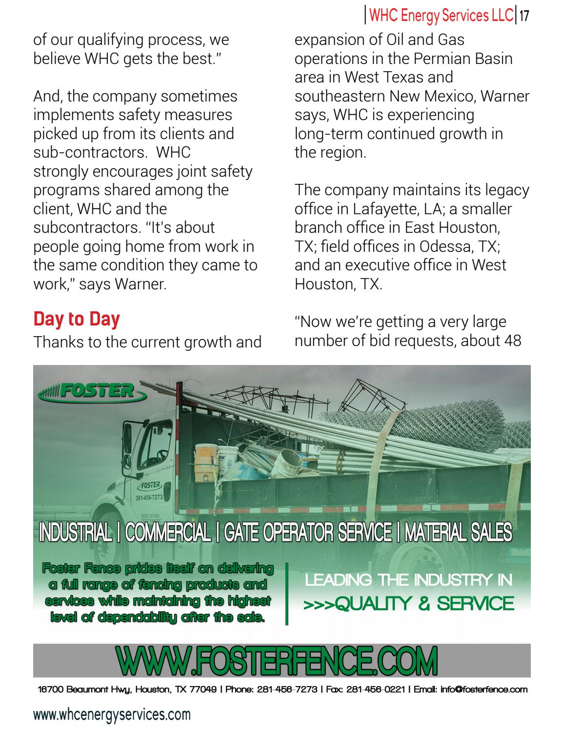 WHC Energy Services by Construction Feature Article - Issuu
