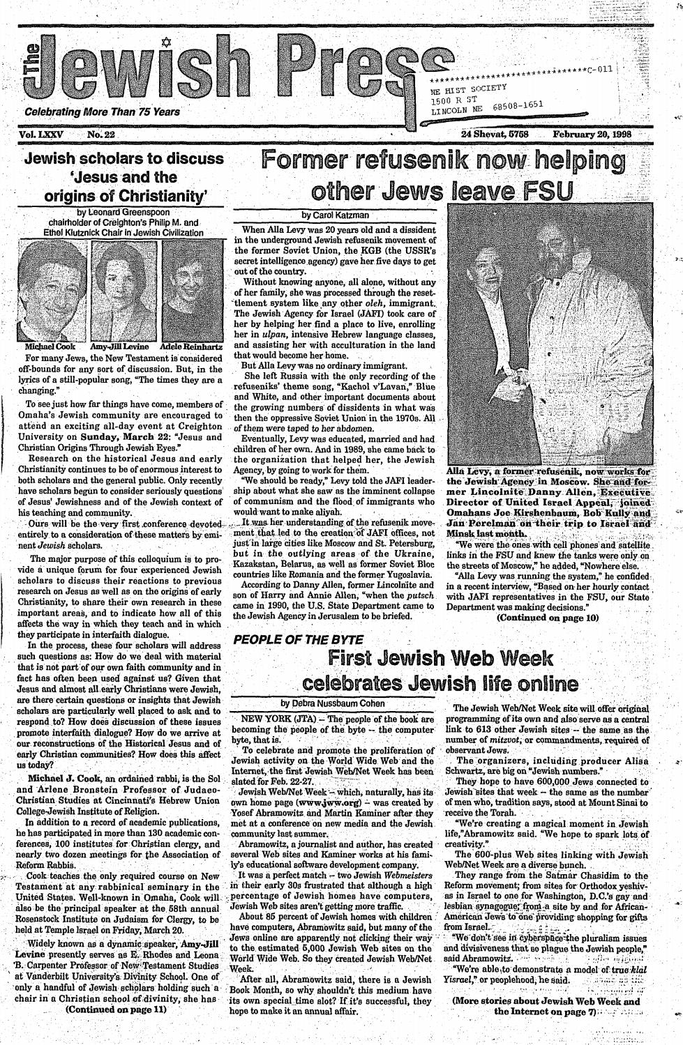 February 20, 1998 by Jewish Press - Issuu