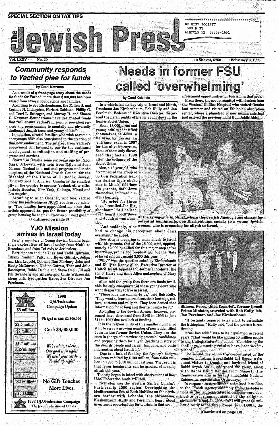 February 6, 1998 by Jewish Press - Issuu