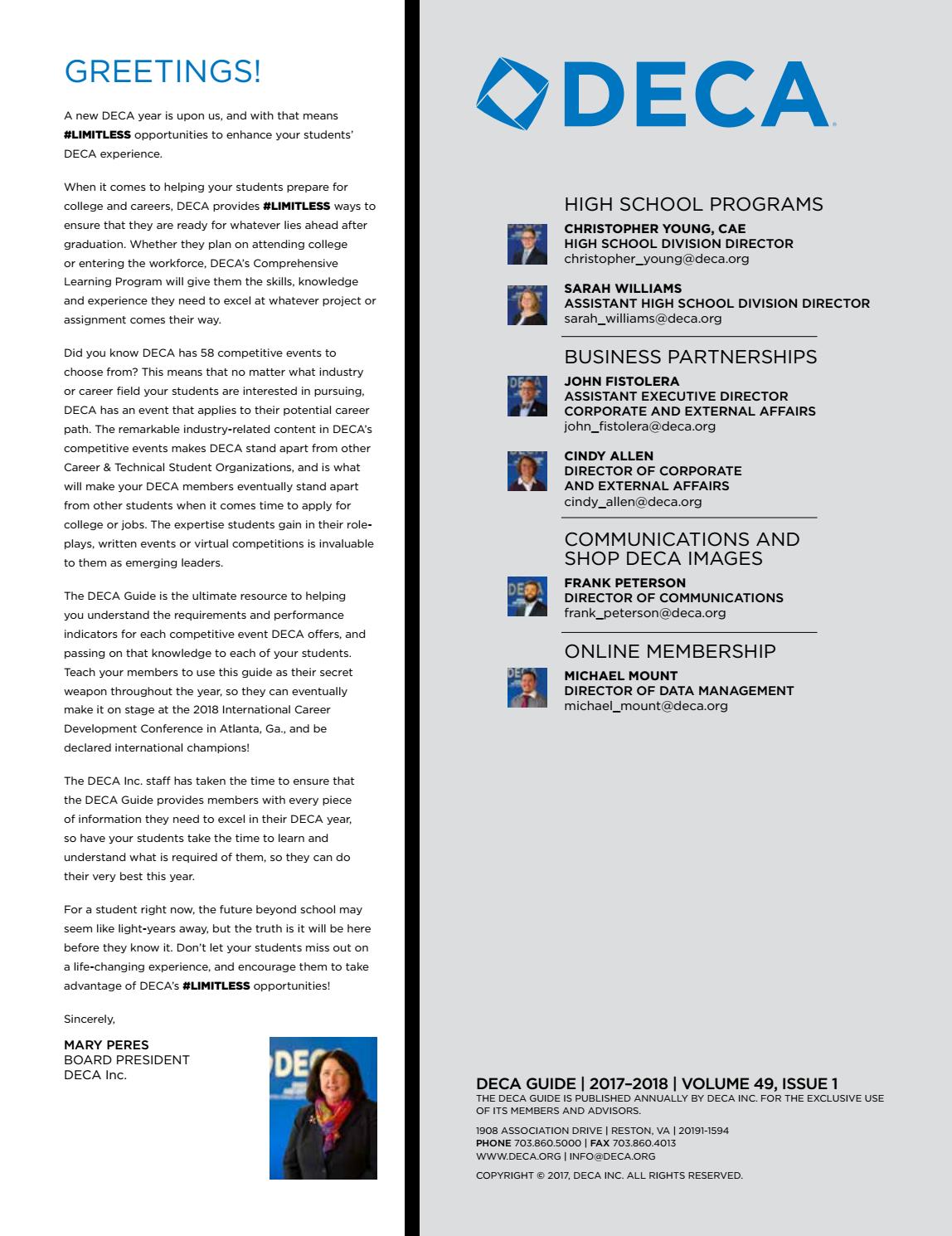 DECA Guide 2017-18 by DECA Inc. - Issuu