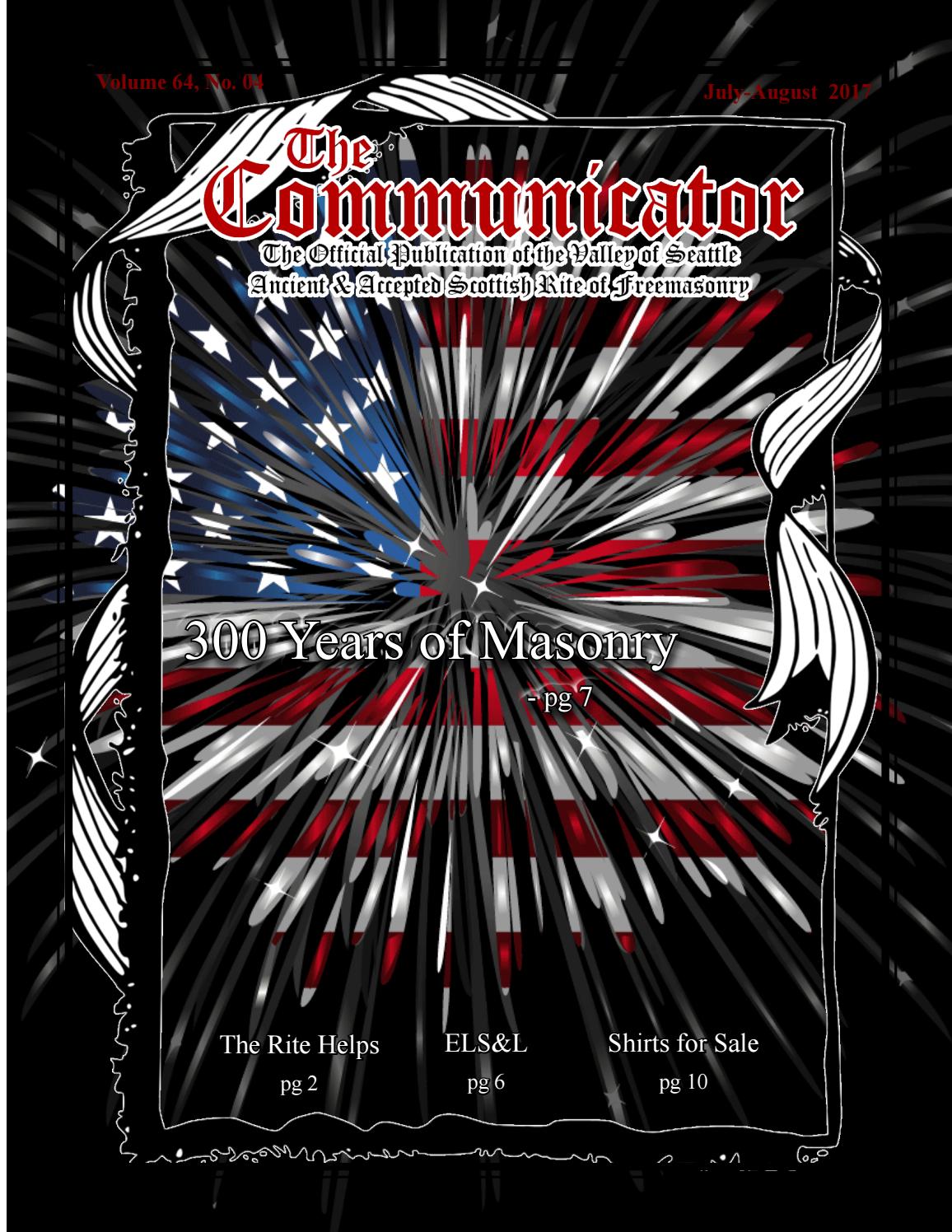 July August 2017 Communicator by Seattle Scottish Rite - Issuu