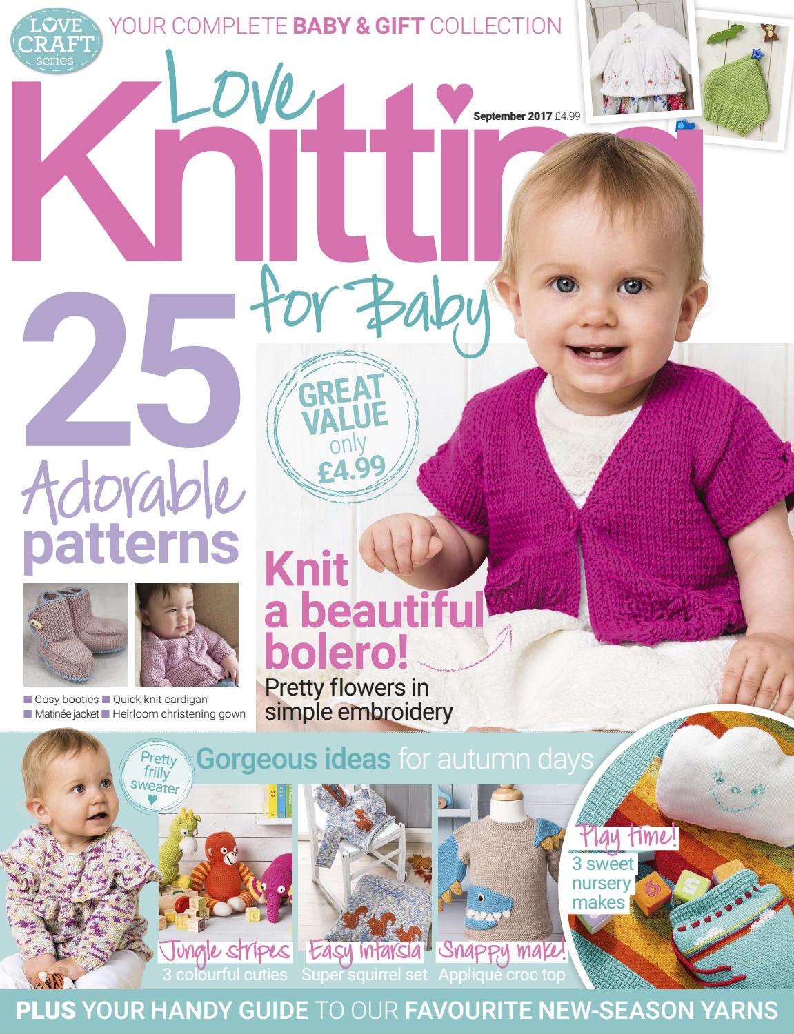 Love Knitting for Baby September 2017 Sampler by Immediate Media ...
