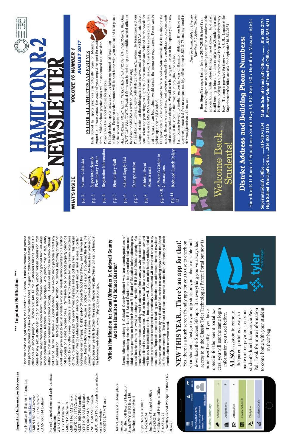 2017 Back to School Hamilton Newsletter by GranDesign - Issuu