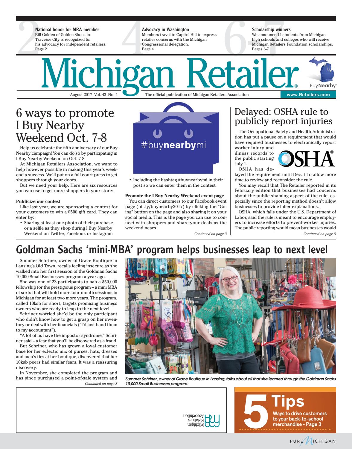 August 17 Michigan Retailer by Michigan Retailers Association - Issuu