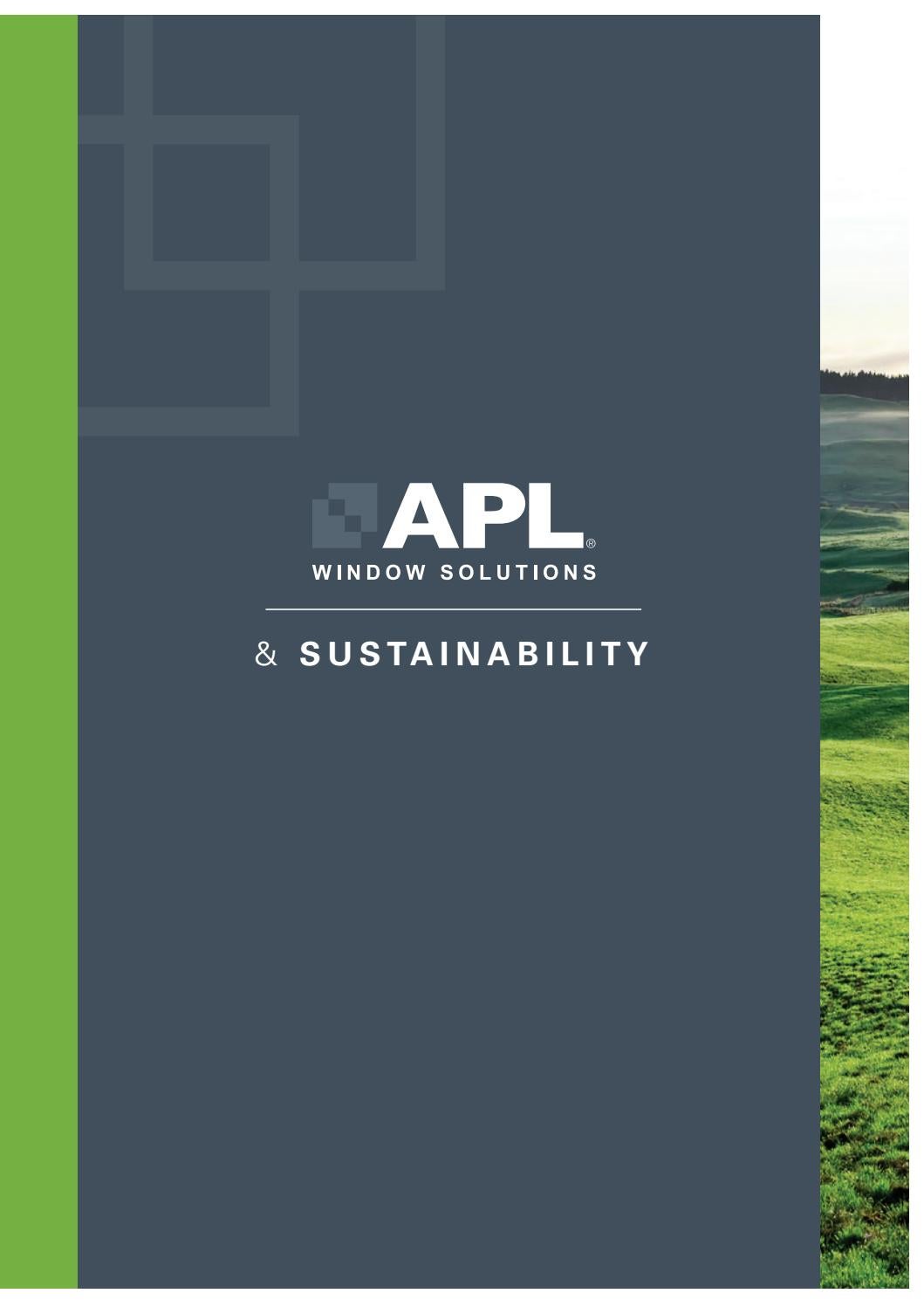 APL & Sustainability by APL | Architectural Profiles Ltd - Issuu