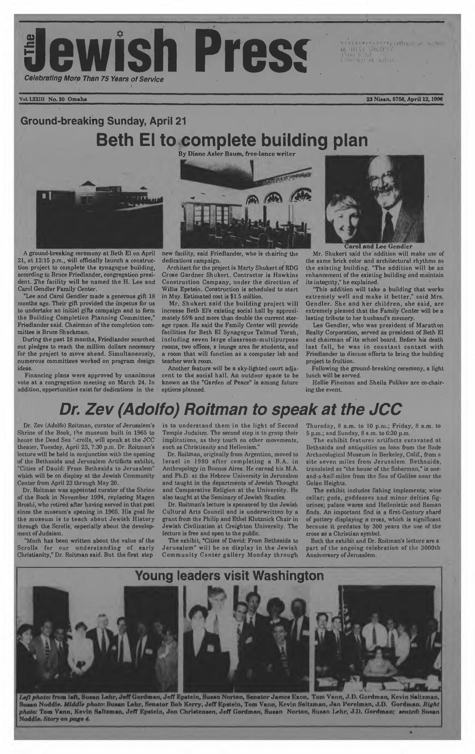 April 12, 1996 by Jewish Press - Issuu