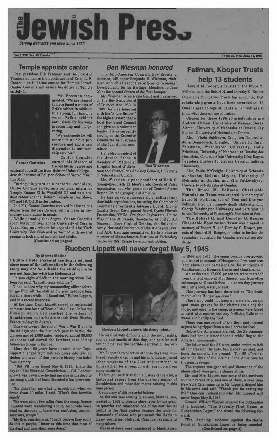 June 16, 1995 by Jewish Press - Issuu