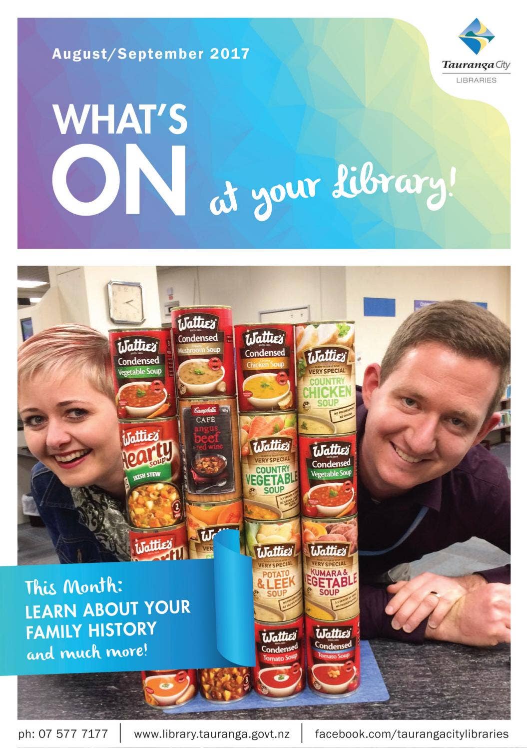 What's ON at your Library - August/September 2017 by Tauranga City ...
