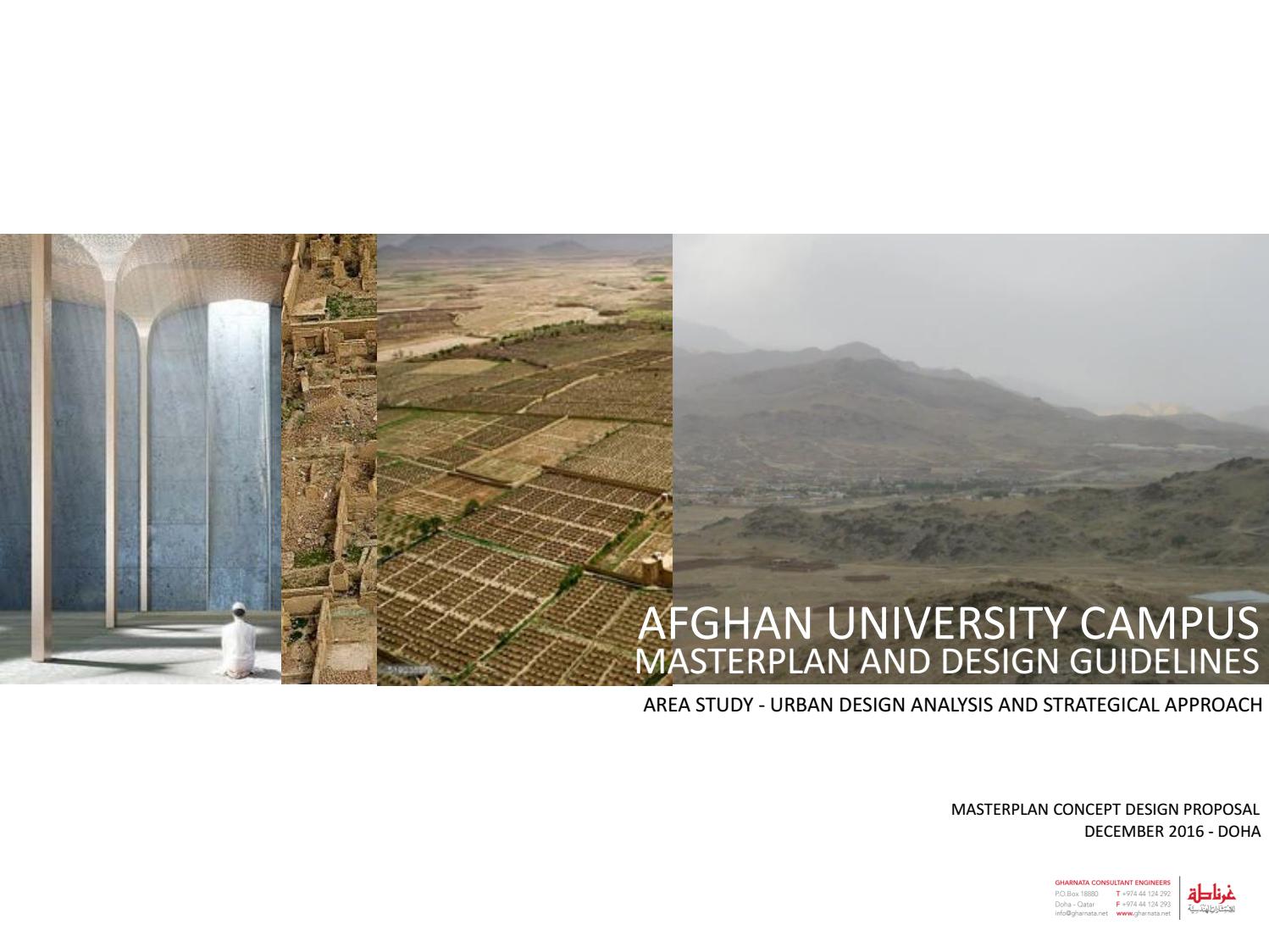 Afghan University Campus Design Guidelines by Theodosis Fylaktopoulos ...