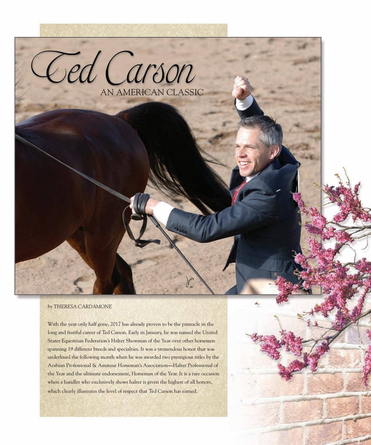 Ted Carson-An American Classic, published in Arabian Horse Times by ...