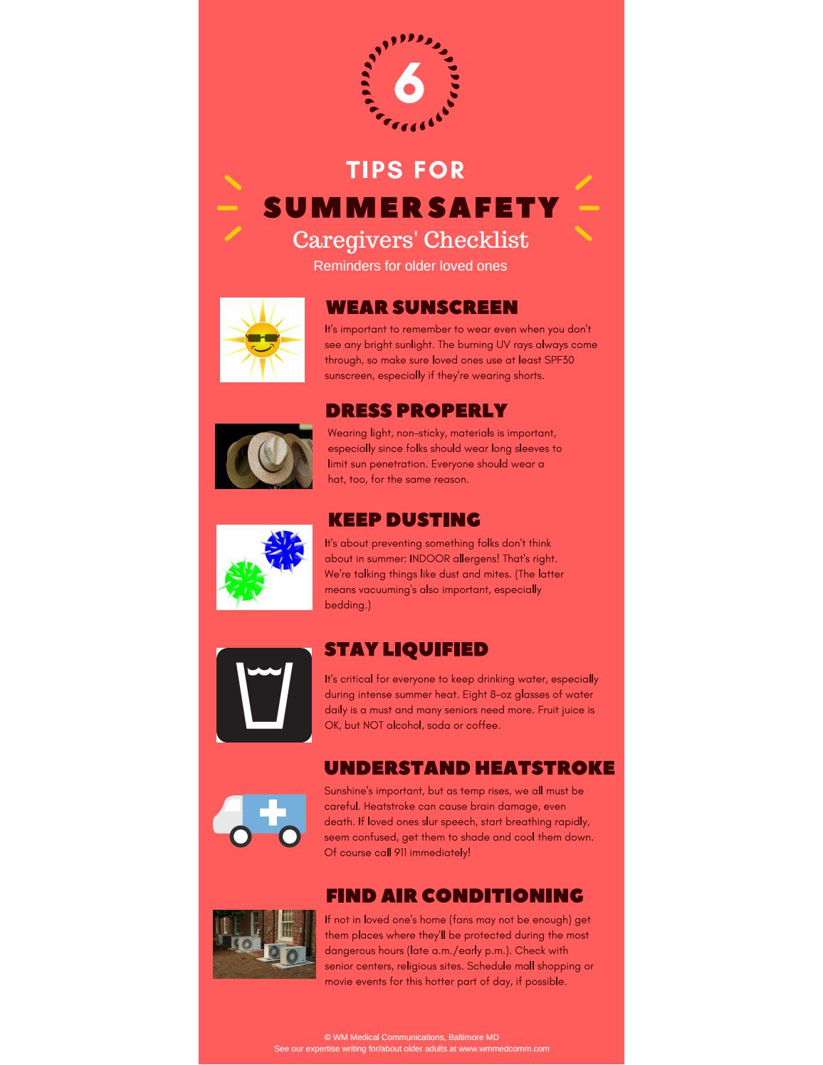Infographic on Summer Safety by Wendy Meyeroff, Ghostwriter Who Grabs ...