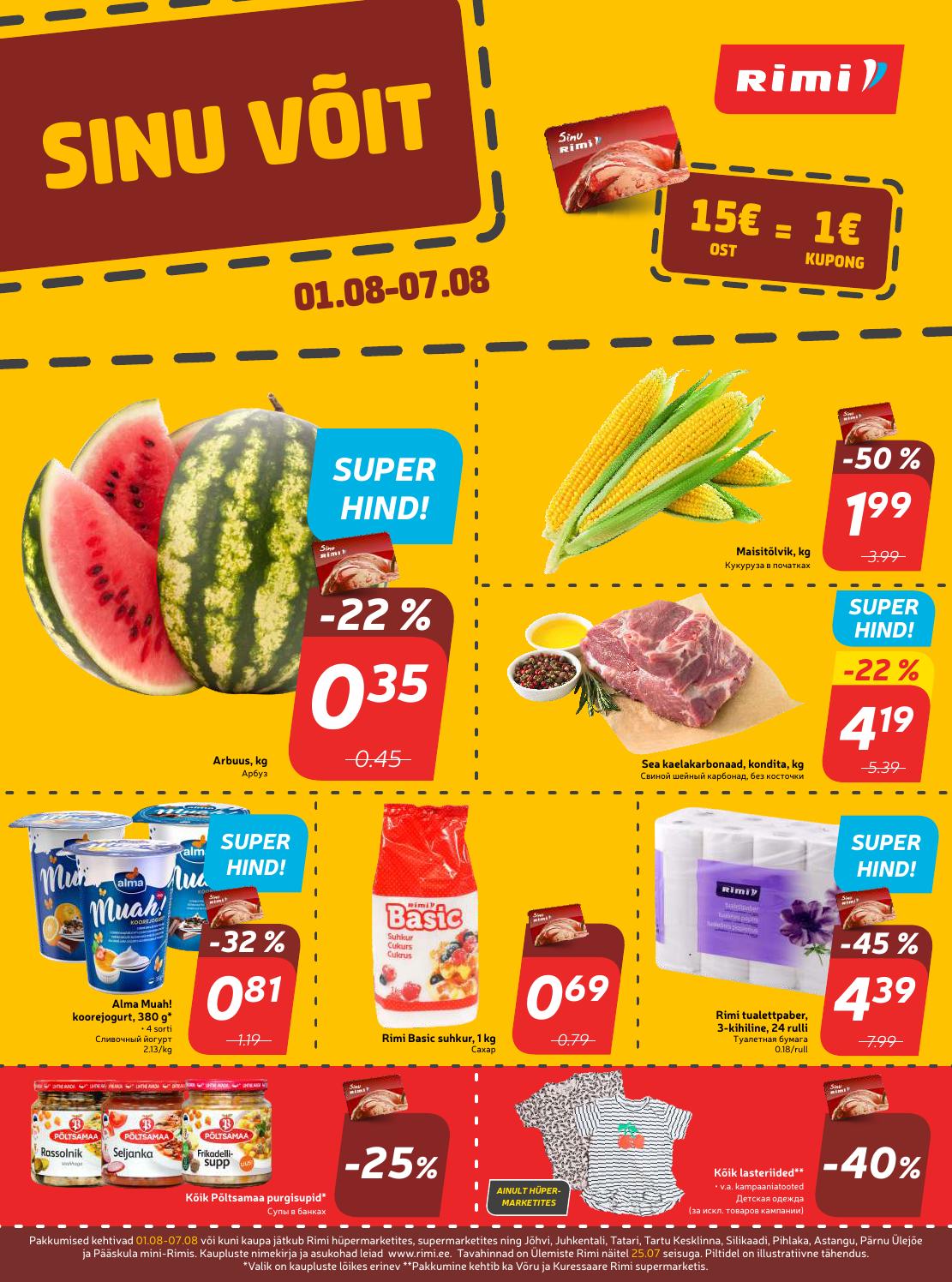 W31 Sinu võit (01.08 07.08) by Rimi - Issuu