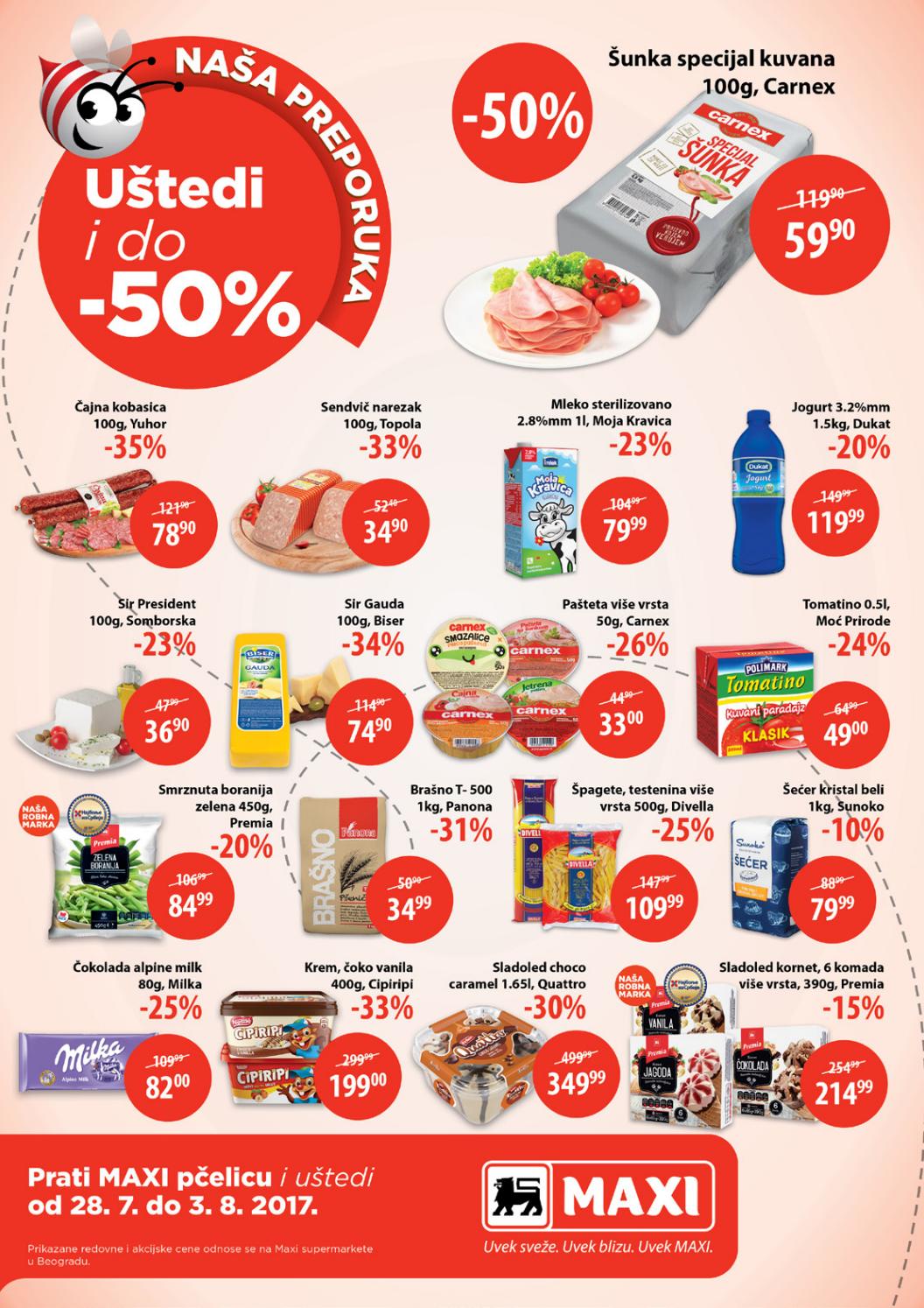 Maxi nedeljna akcija od 28 07 03 08 2017 by Catalog.rs - Issuu