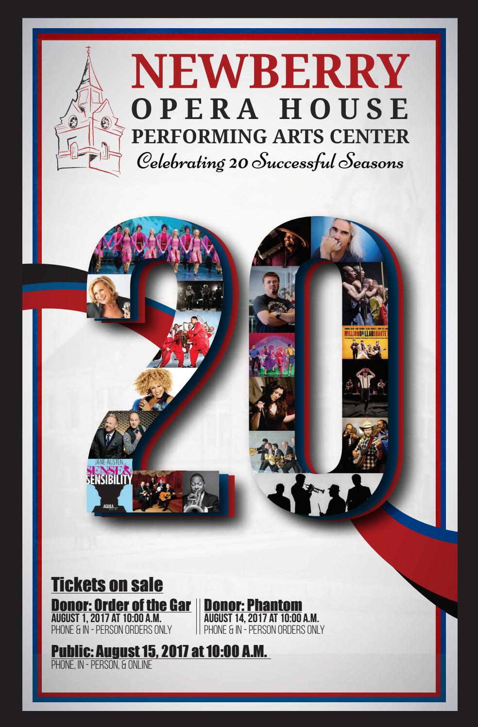 Newberry Opera House Season Brochure 2017-18 by The Newberry Opera ...