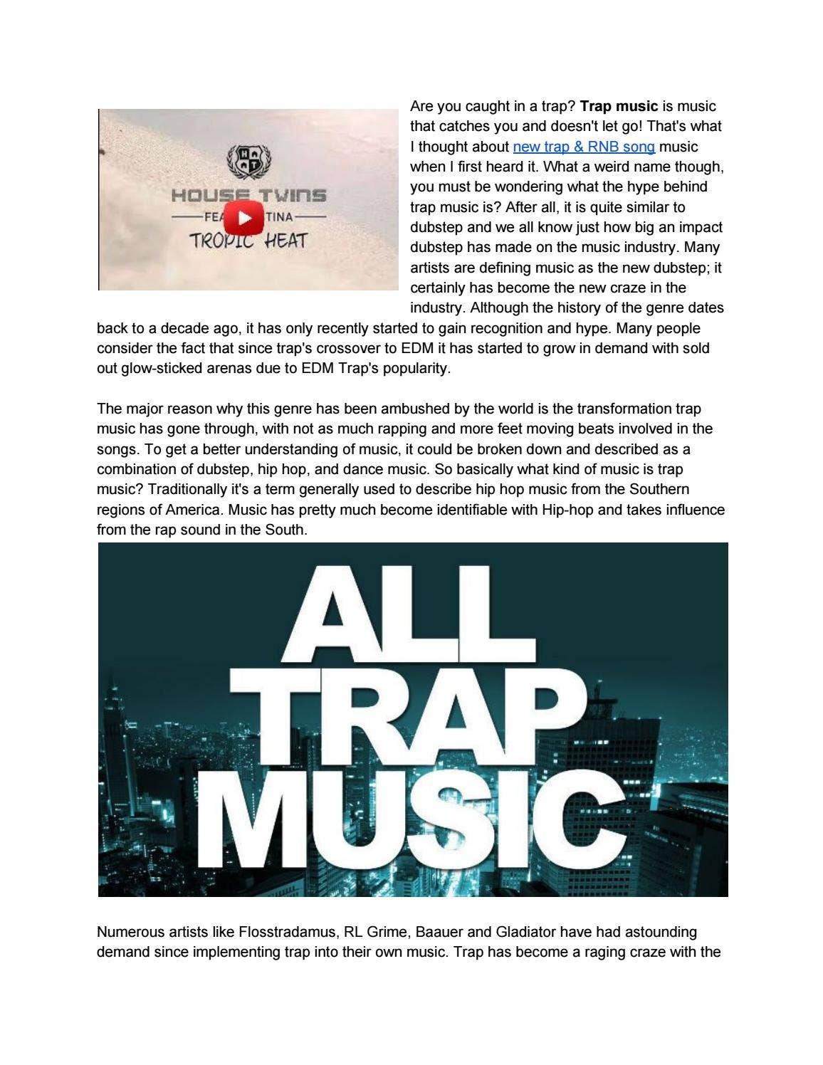 New trap rnb song housetwins ft kristina tropic heat by Mike Bike - Issuu