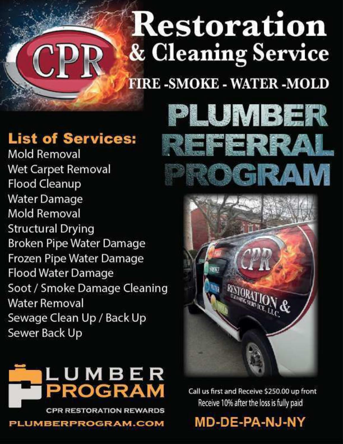 Plumberprogram Magazine by Cpr Restoration - Issuu
