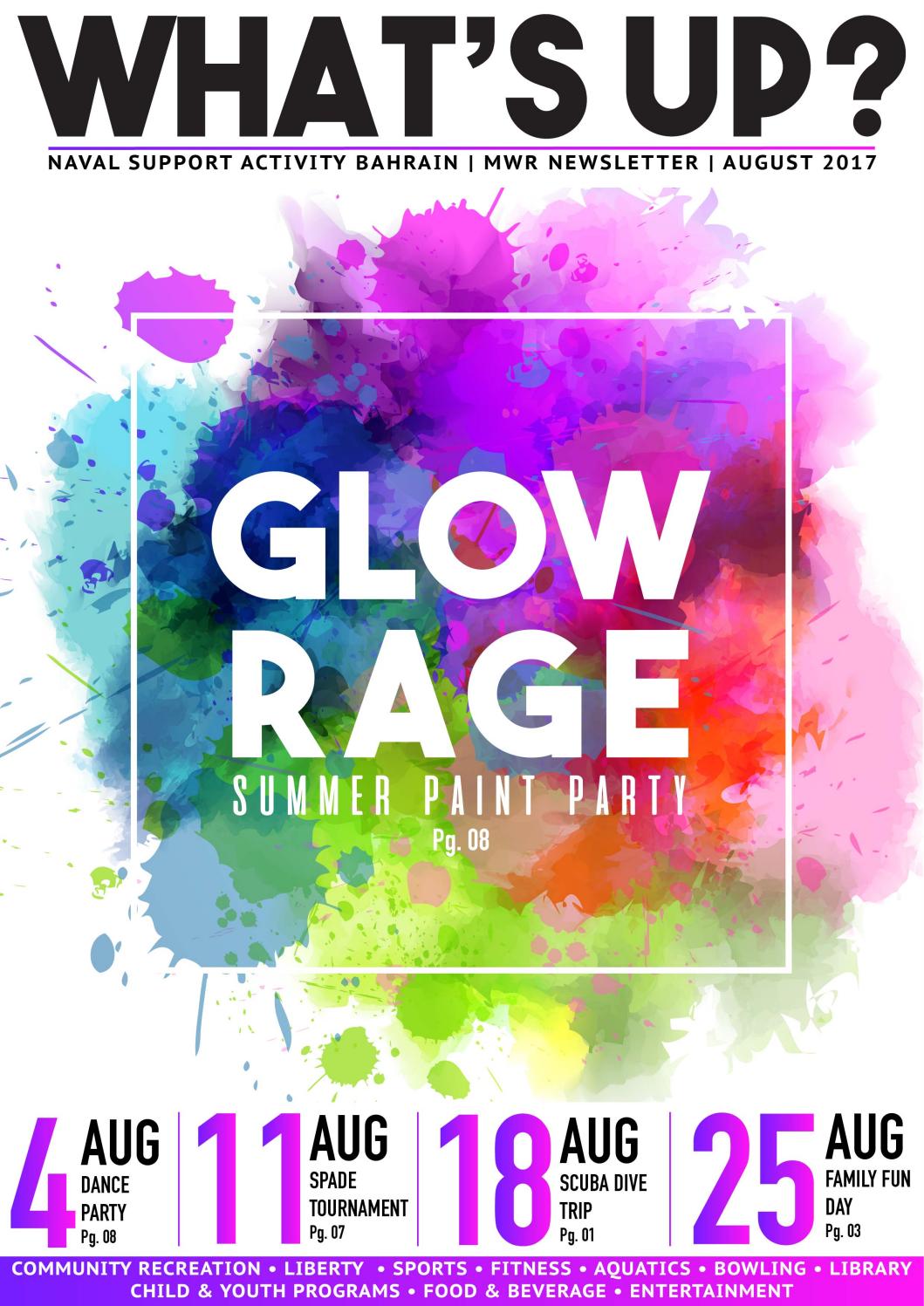 What's Up Newsletter | August 2017 | Navy MWR Bahrain by NavyMWRBahrain ...